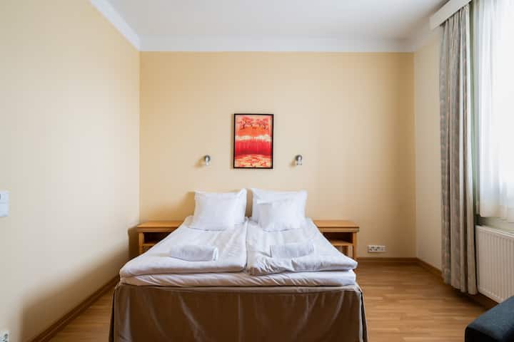 Cozy Hotel Room, Double Bed, Private Bathroom - Turku