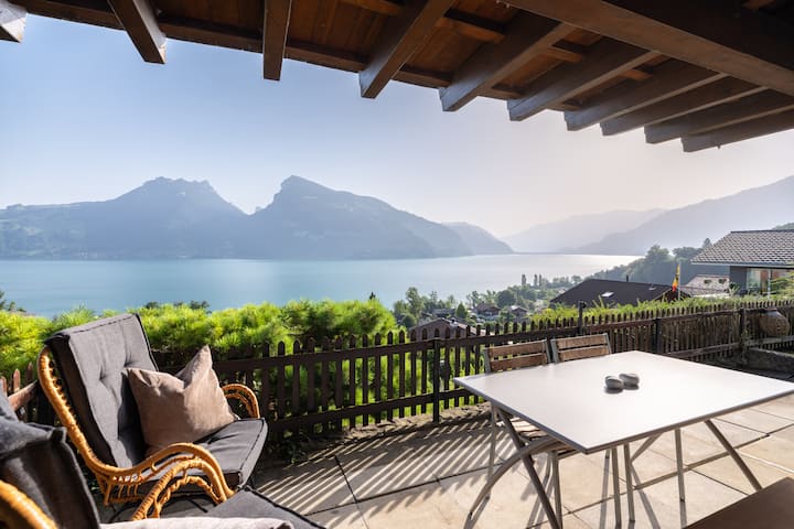 Chalet Lake View Garden | Seeblick&gartenterrasse - Faulensee