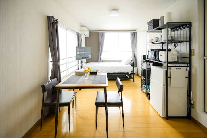 【青森駅徒歩圏内/コンビニ/豊富な飲食店】 家具と家電・キッチンツールや食器もすべて完備 3階304 - Aomori