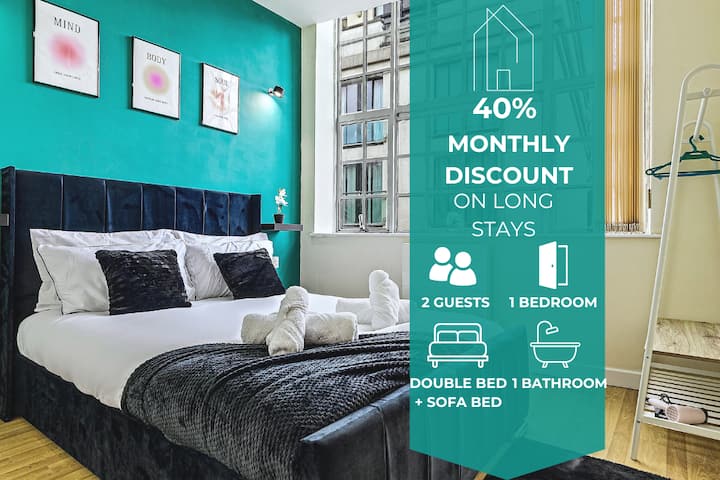 35% Off Stays 7d+ |1 Bed| Centre - Leicester