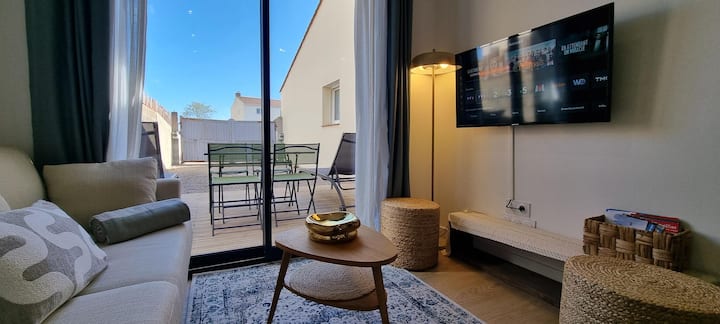 L’escale Sablaise - Maison Design Avec Terrasse - Le Château-d'Olonne