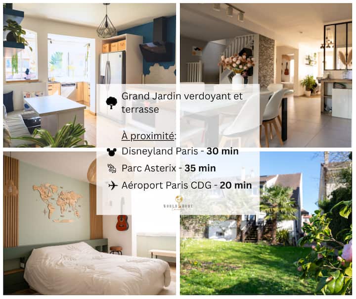 Maison Familiale 10 Pers. - Jardin - Disneyland - Villeparisis