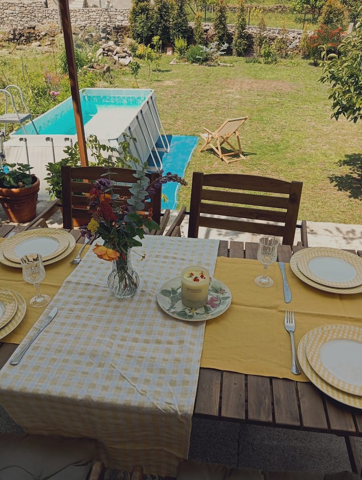 Casa Con Jardín Y Piscina - Redondela