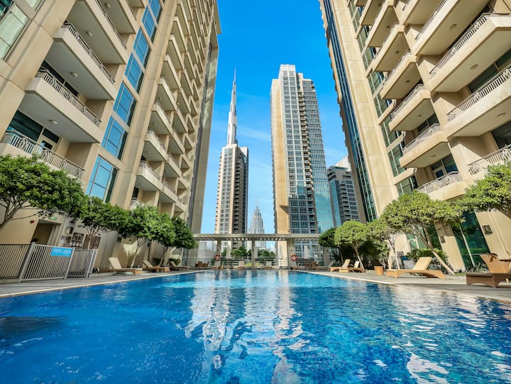 Studio Apartment/pool/gym/walk To Dubai Mall - Verenigde Arabische Emiraten