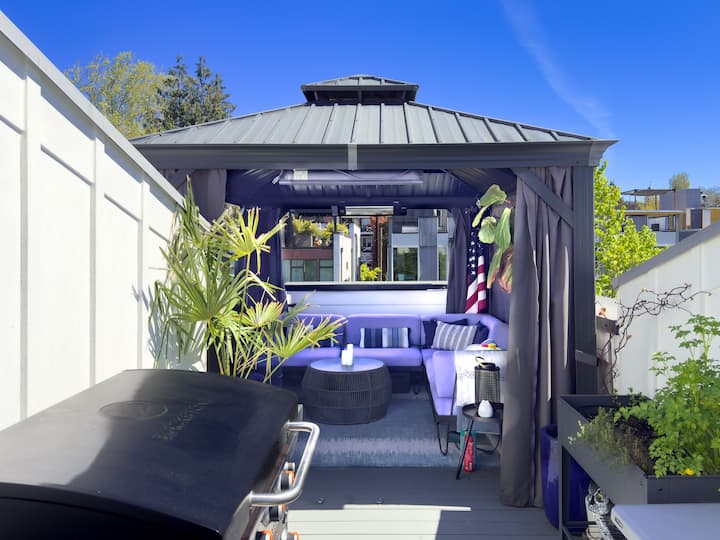 “Top 1%” Parking Rooftop King Ac|corazón Townhouse - Madison Valley - Seattle