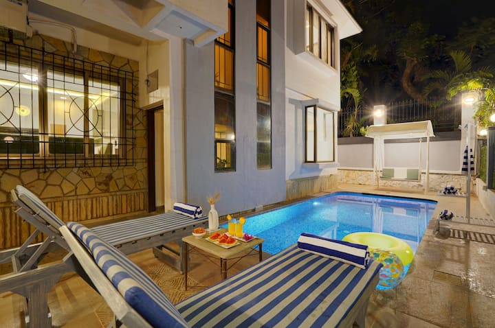 Elegant 3-bhk Villa With Private Pool & Balcony -