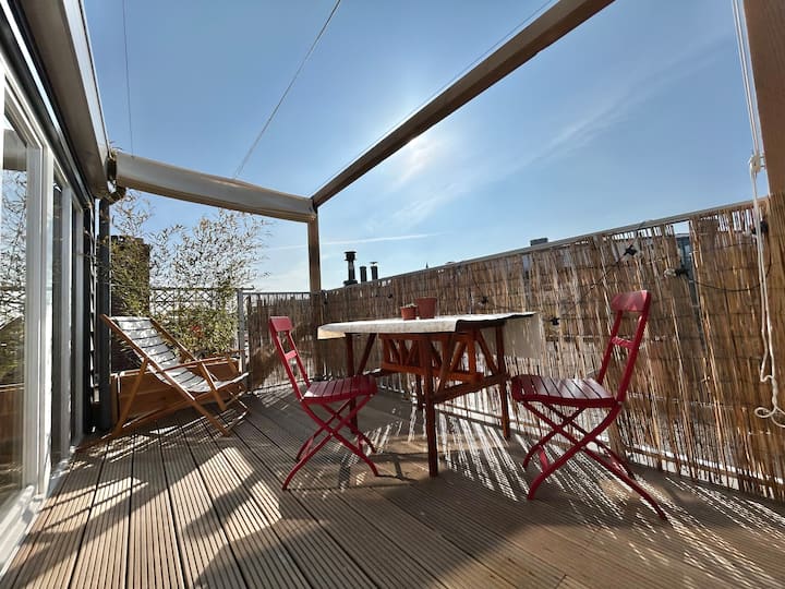 Sunny Modern Penthouse With Terrace - Aeropuerto de Ámsterdam-Schiphol (AMS)
