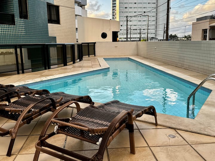 2qtos | Vista Mar Parcial | Piscina | 300m Praia - Natal