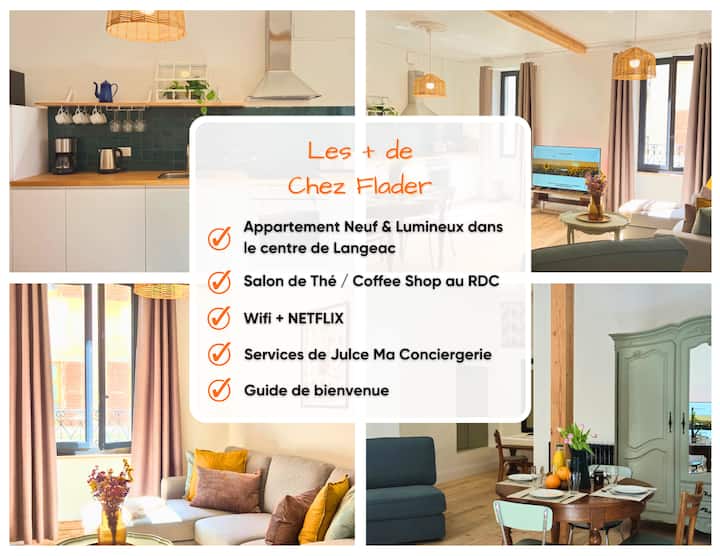 Chez Flader-le Verveine Neuf & Cosy Centre Langeac - Langeac
