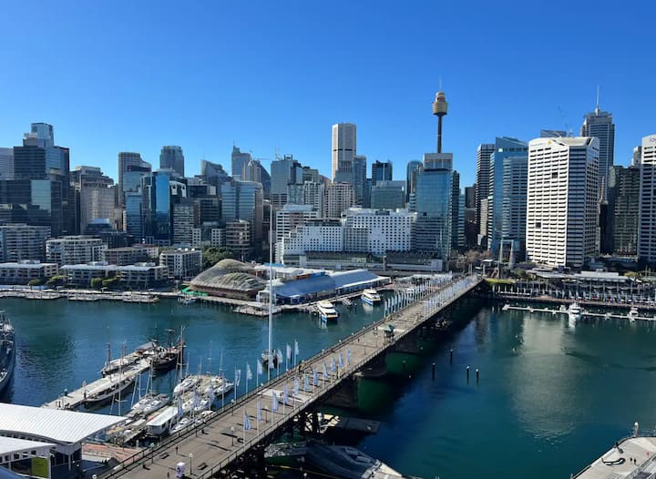 Spacious 2bd Apt In Pyrmont/harbour View/free P - Sydney central station