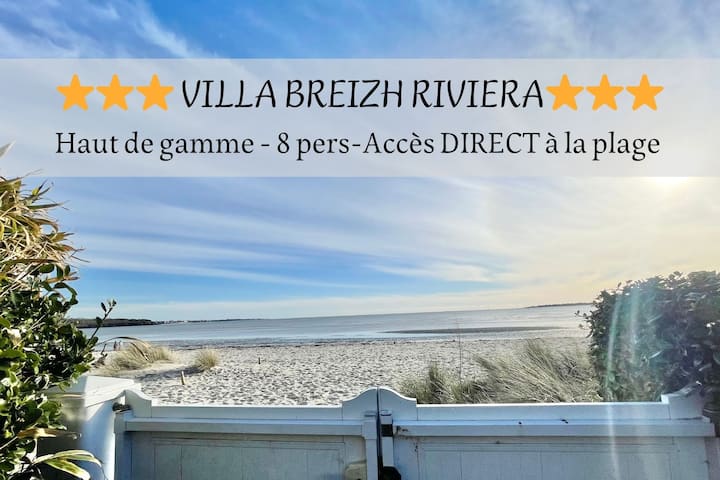Villa Breizh - Front De Mer - Accès Plage - 8 Pers - Concarneau