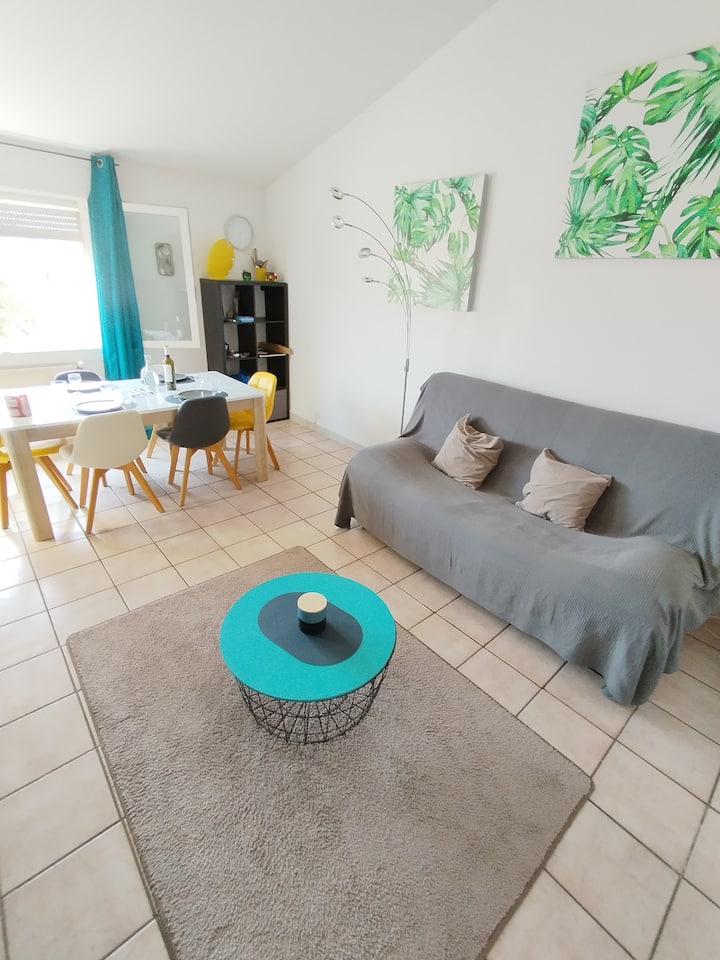 Grand Duplex Famille 5' à Pied Plages + Parking - Agde