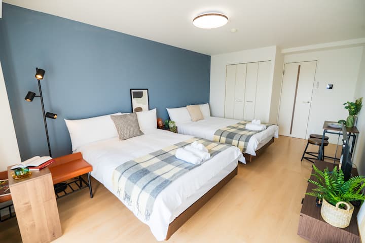 Chuan House Imazato · Twin Room · Near Stations - 다이토시