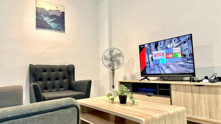 [New] 2br Lively City View Family Suite#airport - Balik Pulau