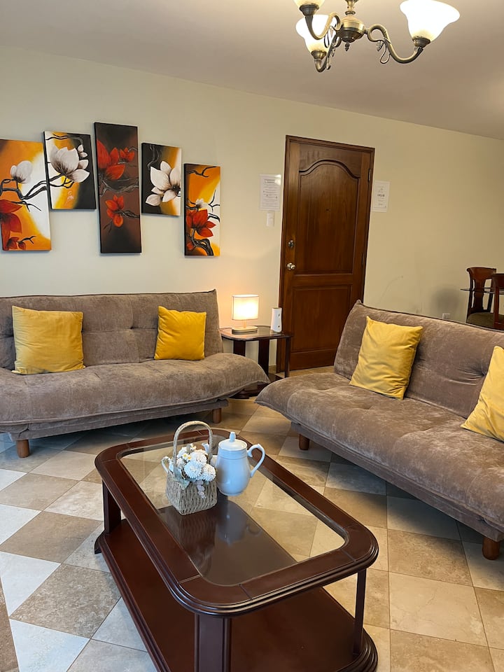 Near The Sea | 7 Guests | 3 Bathrooms | Miraflores - Lima