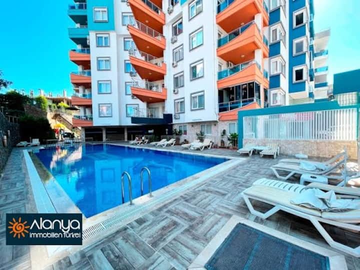 Plaja Yakın 1+1 | My Hill | Havuz Ve Gün Batımı - Alanya