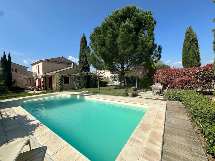 Villa Nicole Piscine Jardin Parking Cœur Luberon - Gordes