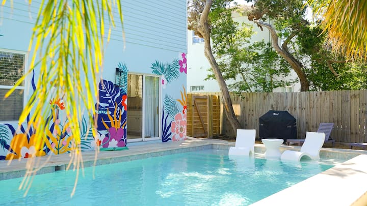 Tropical Tranquility - Pool Home Walk To The Beach - St. Augustine Beach, FL