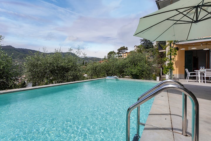 Portofino Coast - Villa Chiara Sea View & Pool - Santa Margherita Ligure