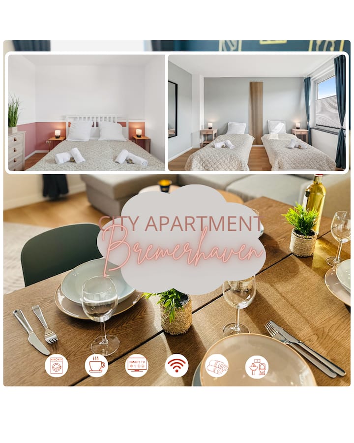 City Apartment Bremerhaven - Mit Balkon & Zentral - Bremerhaven