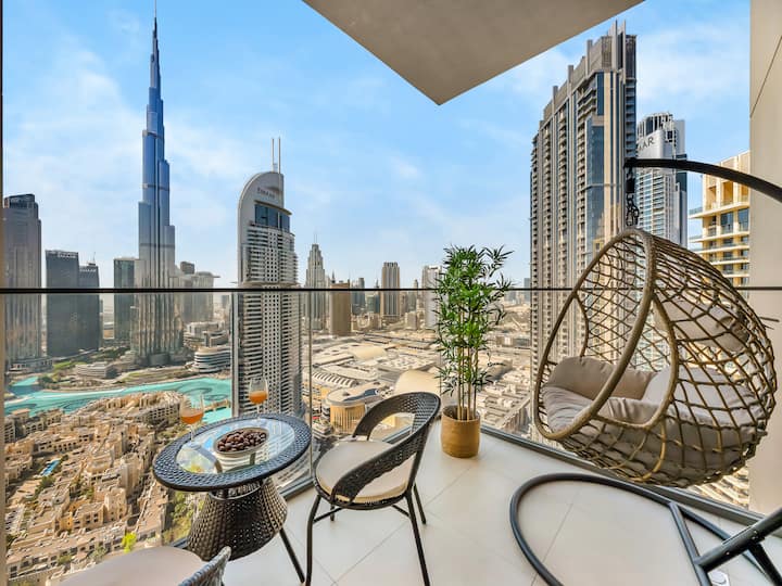 New | Panoramic Burj Khalifa Views | Burj Royale - Dubai