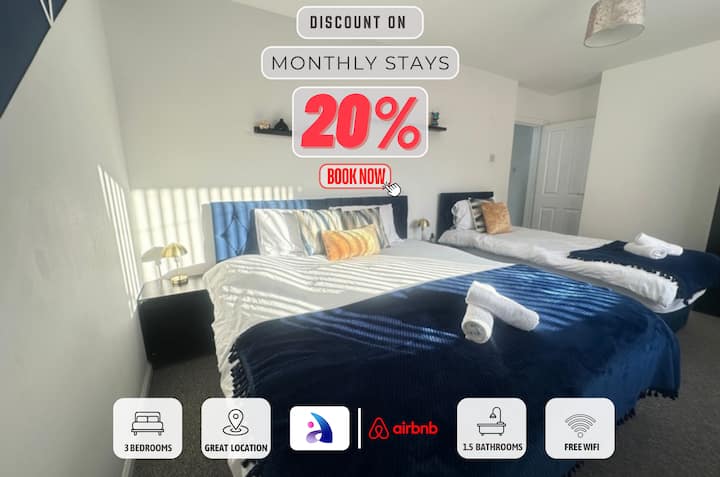 Near Airport, Family‑friendly W/ Driveway - Knutsford