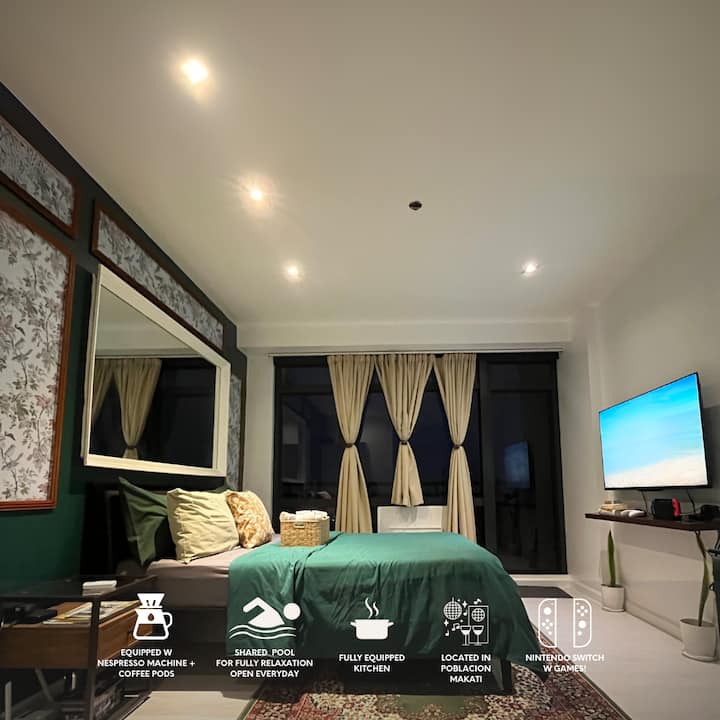 Amazing Studio With Nice View + Balcony W Pool! - Manila