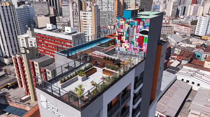 Log1503 - Studio  Vista Passeio Público C/vaga - Curitiba