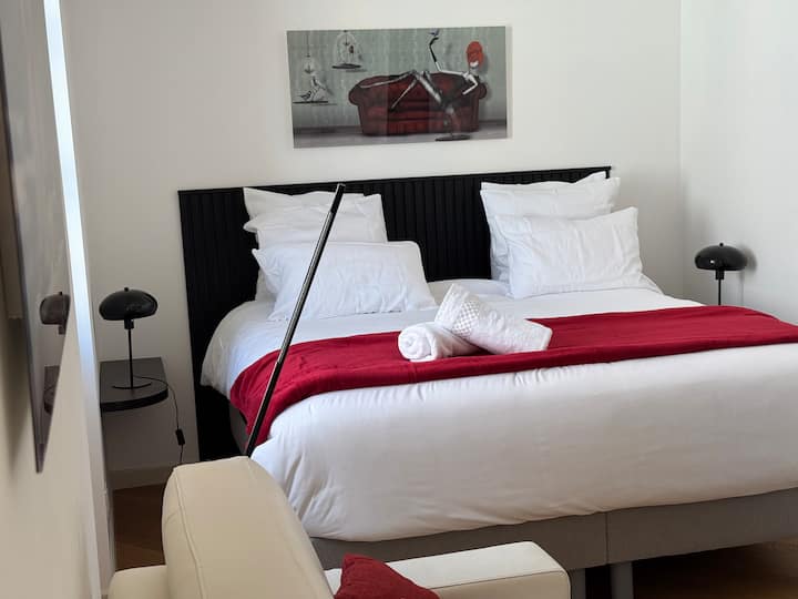 5 Min Plage à Pied - Lit King Size 180x200 - Cannes