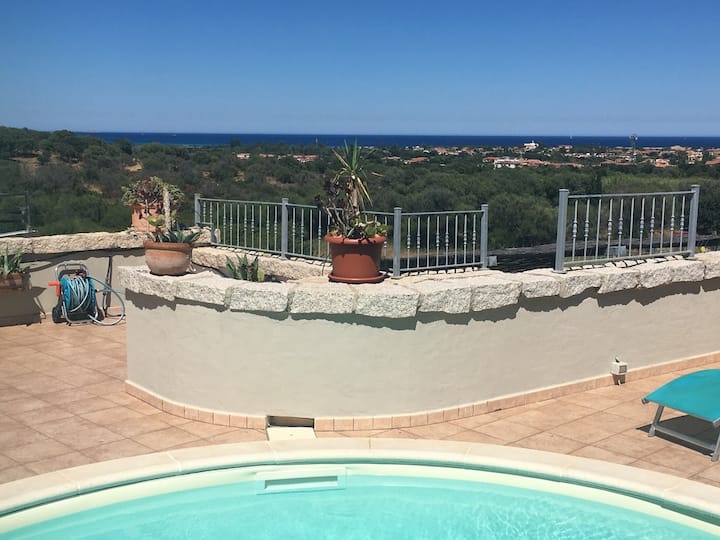 Villa 3ch 6p Vue Mer Piscine Privée - San Teodoro