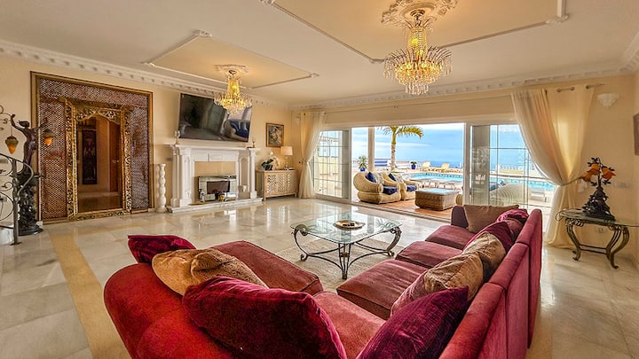 Private Luxury Villa With Jacuzzi, Beach Bar, Pool - Adeje