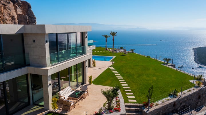 Vip Sunset Honeymoon Palace, Sauna, Pool, 18 Ppl - Bodrum