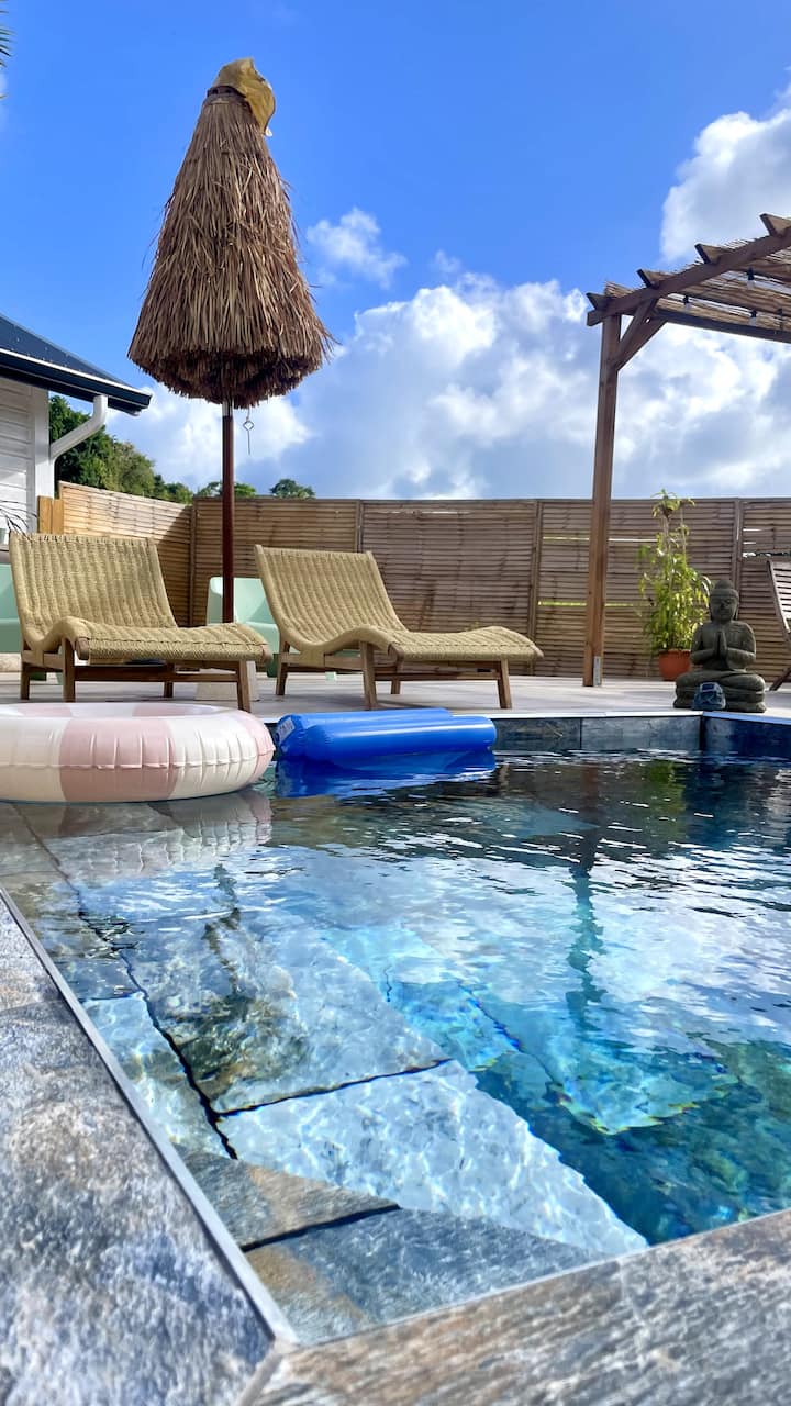 Bungalow Avec Piscine Privée - Martinica