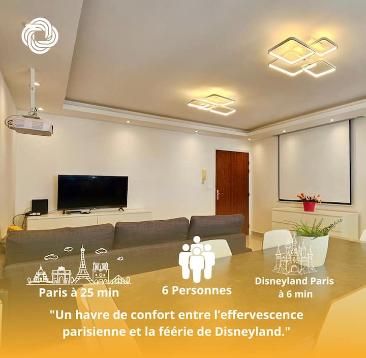 Appartement T3 à 5 Min De Disney Et 25min De Paris - Bussy-Saint-Georges
