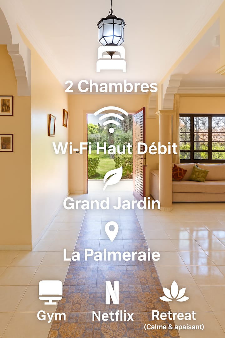 Lumineux, Reposant Avec Jardin à La Palmeraie ! - Marrakech
