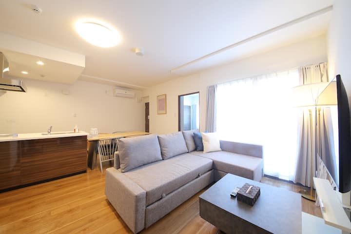 9min To Station/max 7 Ppl/58㎡/3 Bed/1 Large Sofa - Hokkaido