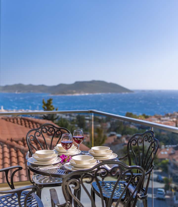Happy Kaş  2+1  With Balcony And Sea View - Kaş