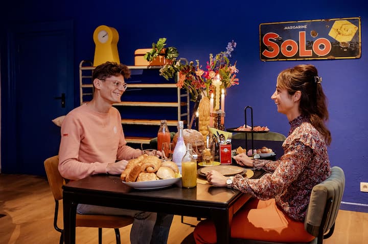 Kleurrijke B&b Zwembad Jacuzzi Sauna@lo-ghis3 - Voeren