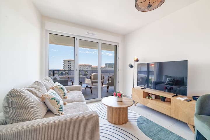 T2 Moderne Proche Mer & Terrasse - Juan-les-Pins