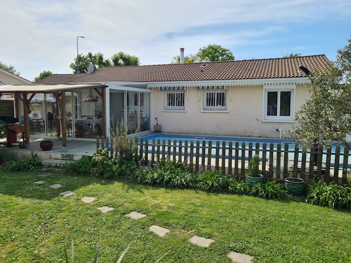 Maison 3 Chambres Avec Piscine,  Proche Plage - Lanton