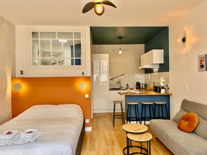 Le Studio Bleu - 2 Personnes - Hyper Centre Ville - Tarbes