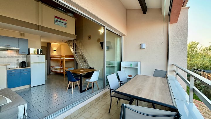 Duplex Cosy 4 P., Terrasse, Piscine, Plage à 5 Mn - Hérault