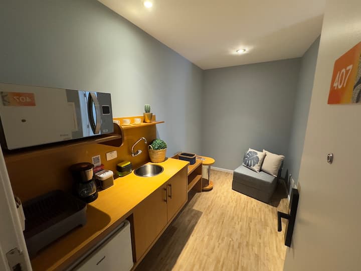 Conforto E Praticidade Apartamento Até 3 No Batel - Curitiba