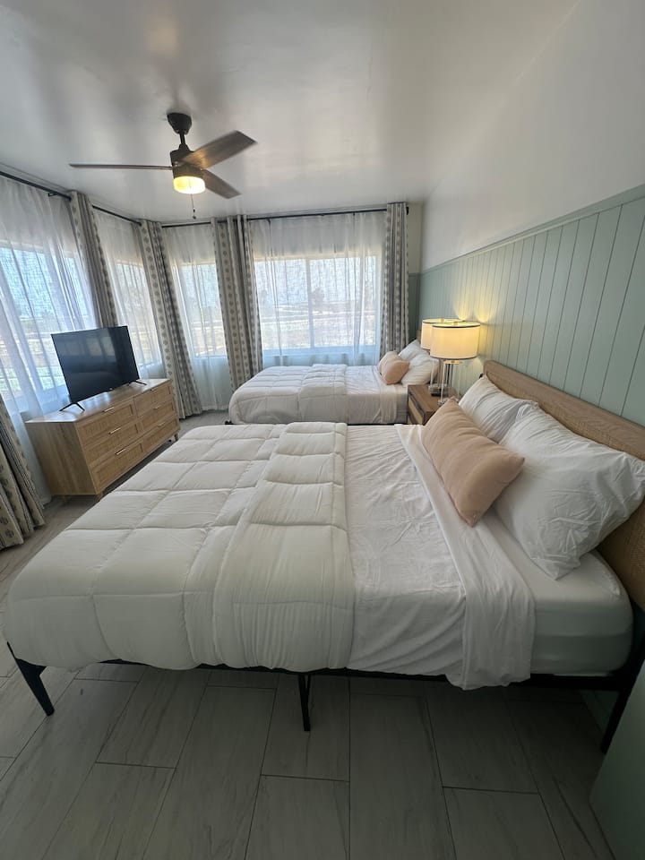 Arvilla Beachfront Efficient 1 Bedroom - 2 Queens - Treasure Island, FL