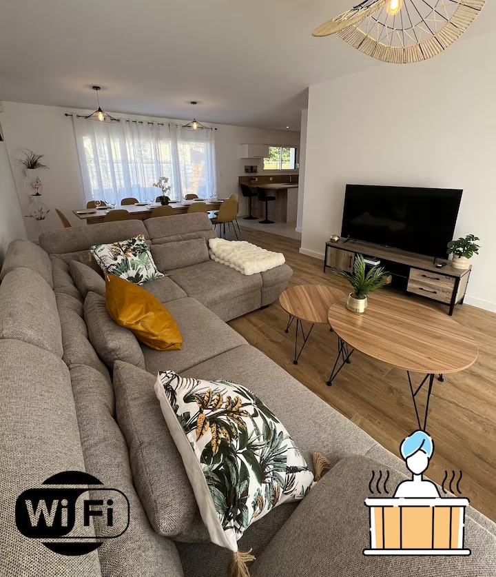 Ker Phan Gîte Urbain Cosy Avec Jacuzzi - Saint-Aubin-du-Cormier