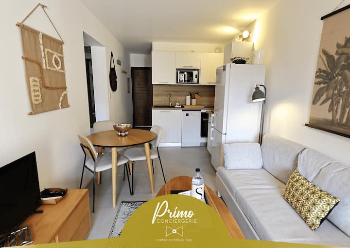 Le 111 - T2 Charme, Piscine Chauffée, Plage Privée - Pianottoli-Caldarello