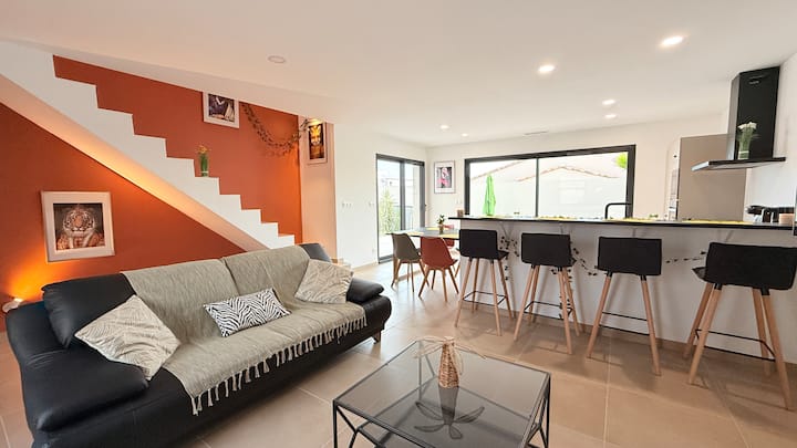 Bessan Villa 3 Ch 6 Pers. Jardin Pool Wifi Parking - Agde