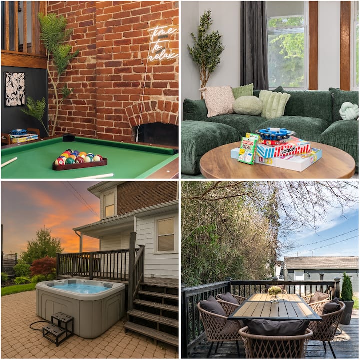 Renovated Historic Retreat - Hot Tub, Games - Columbus, OH