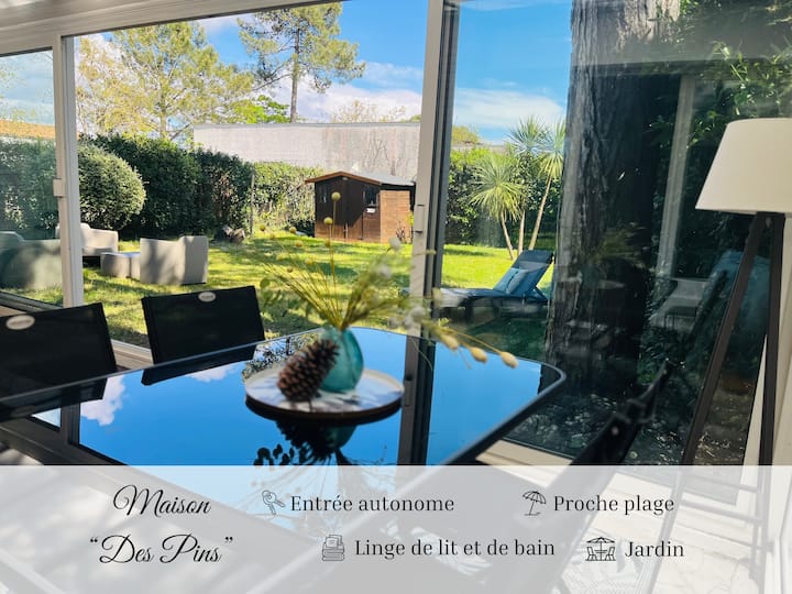 Maison Des Pins - Jardin, Calme & Plage - Saint-Palais-sur-Mer