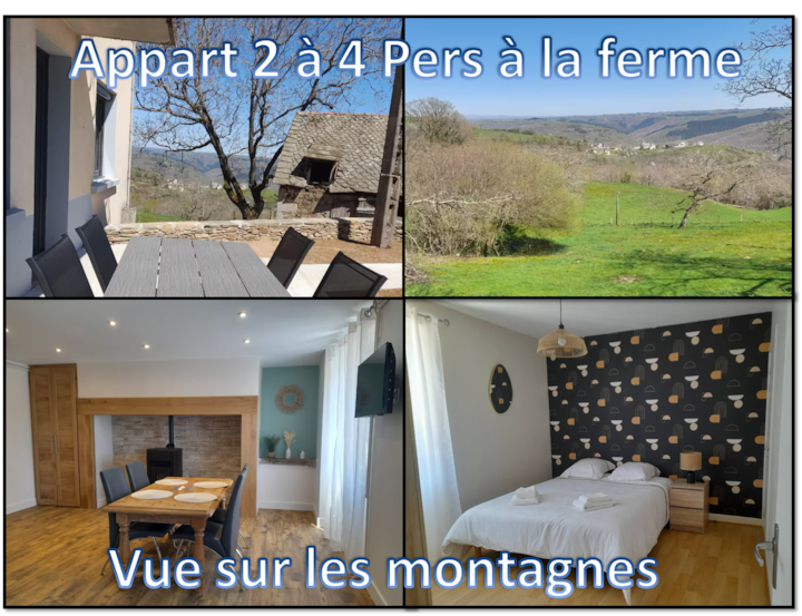 Apt Rénové 2 à 4 Pers à La Ferme - Cantal
